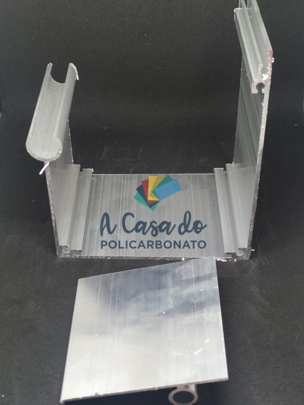 Perfil Viga-Calha PC 4412 - 4'' - Casa do Policarbonato