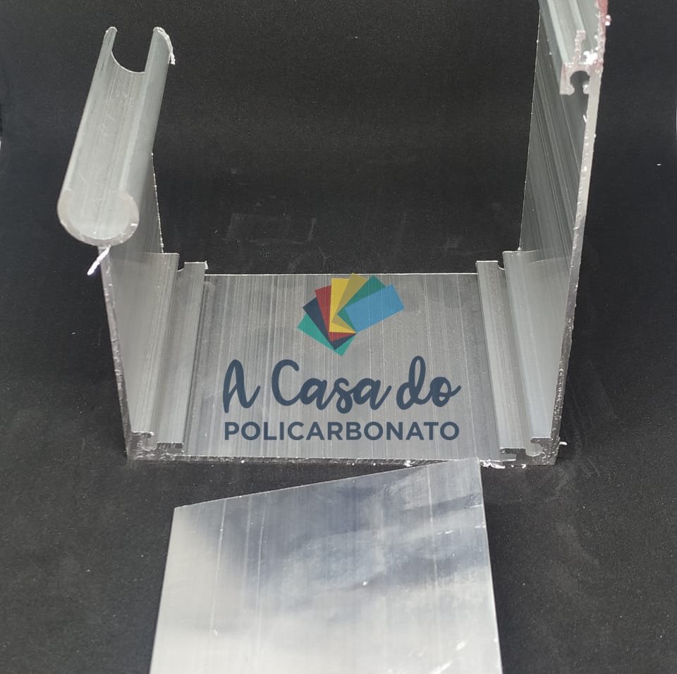 Perfil Viga-Calha PC 4412 - 4'' - Casa do Policarbonato